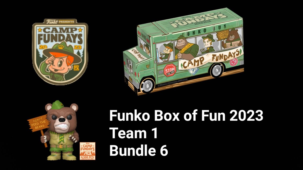 FUNAMUCK BEARS | Funko Fundays 2023 Box of Fun Camp Fundays Team 1 ...