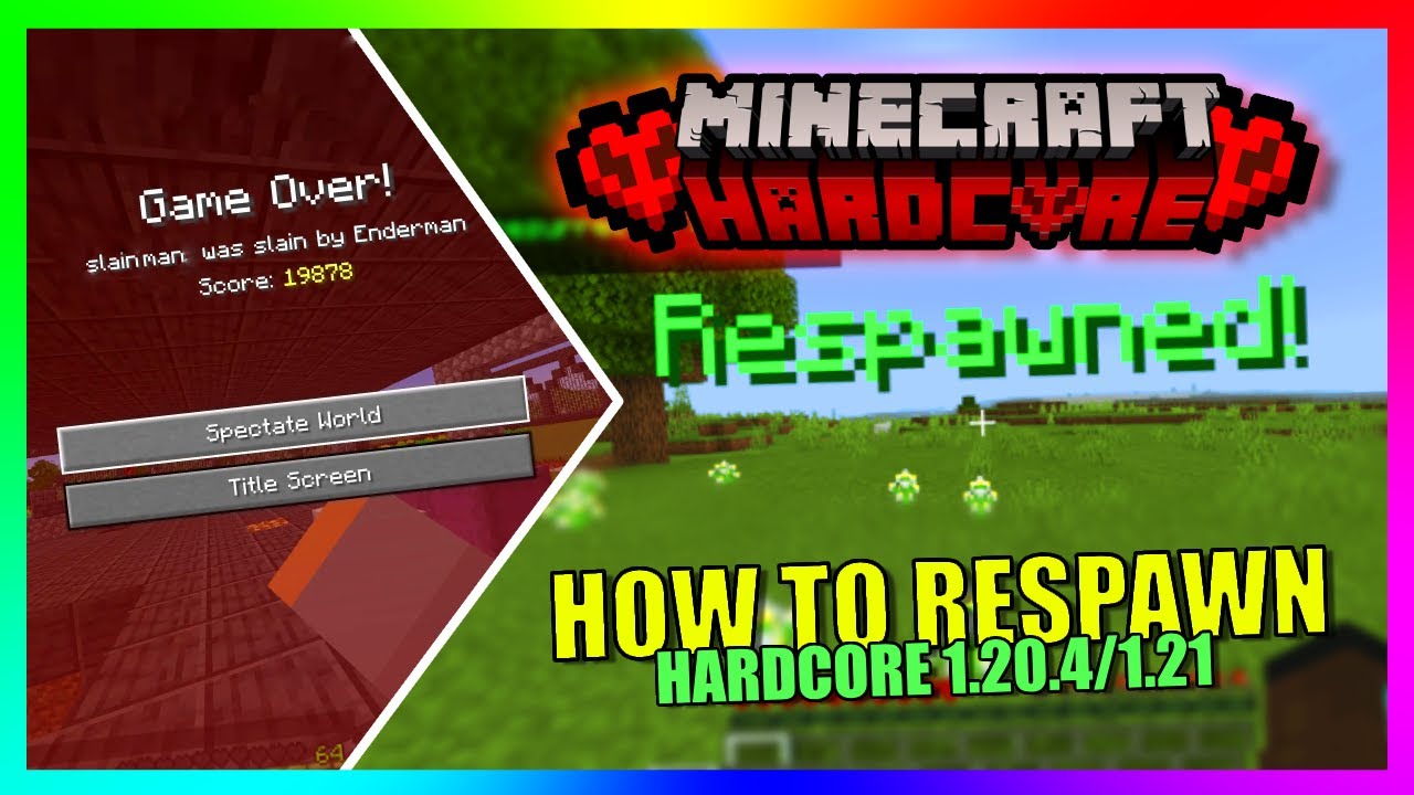 How to RESPAWN in Hardcore! - WORKING 1.20.4+ - Recovering Your ...