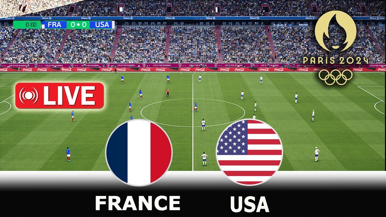 🔴LIVE : FRANCE vs UNITED STATES | Olympic Games PARIS 2024 | LIVE MATCH ...