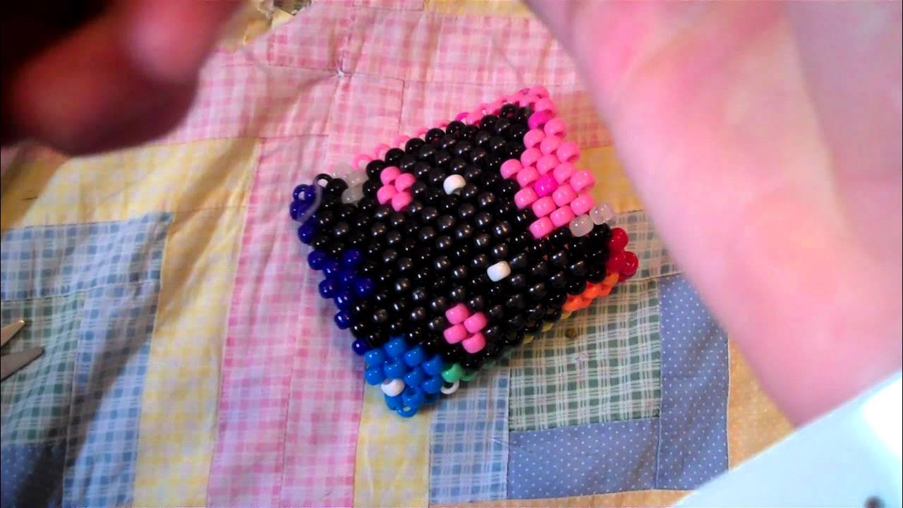 How to tie on more string to kandi - YouTube
