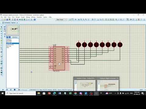 Analog to Digital Conversion ||Computer Architecture lab on proteus ...