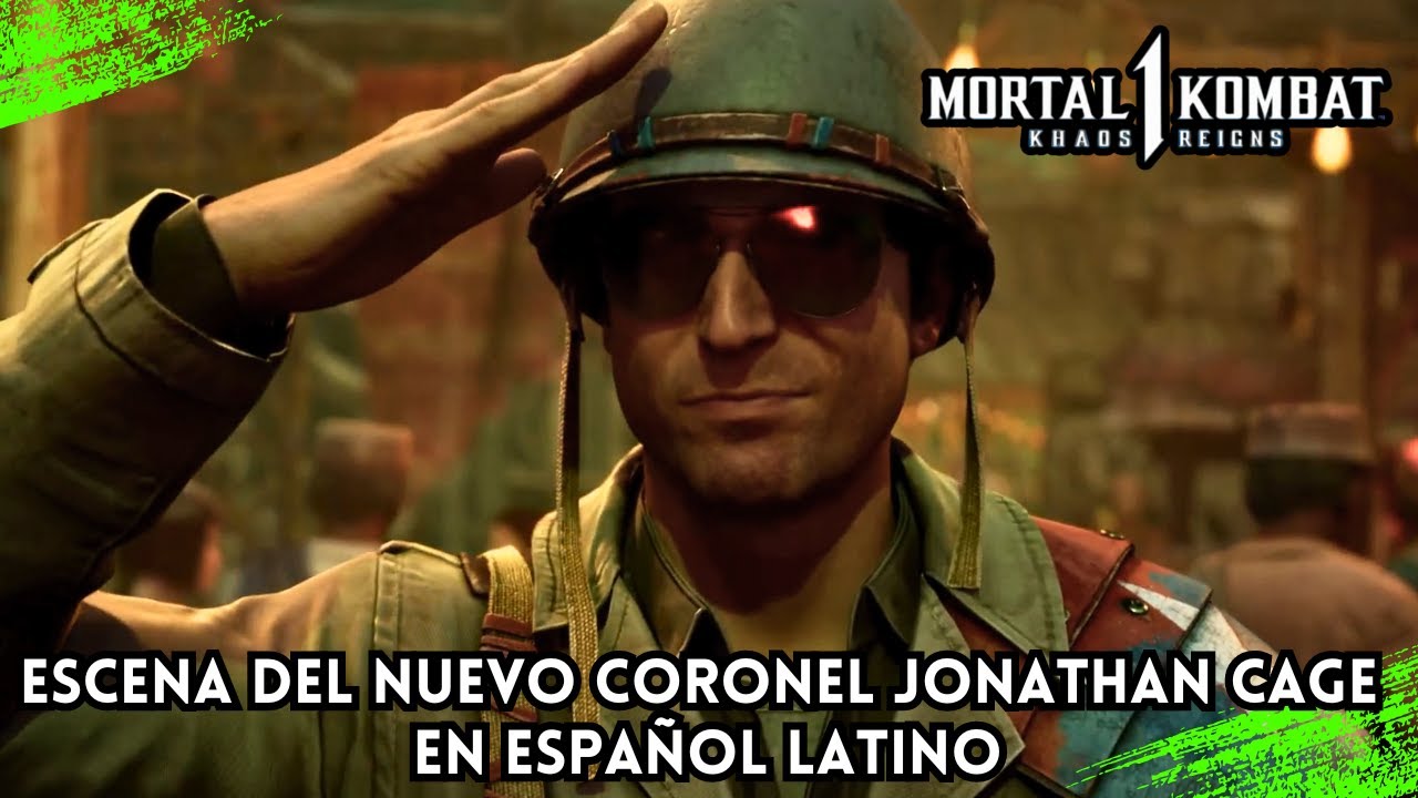 Escena del Nuevo Coronel Jonathan Cage Mortal Kombat 1 Khaos Reigns Español Latino - YouTube