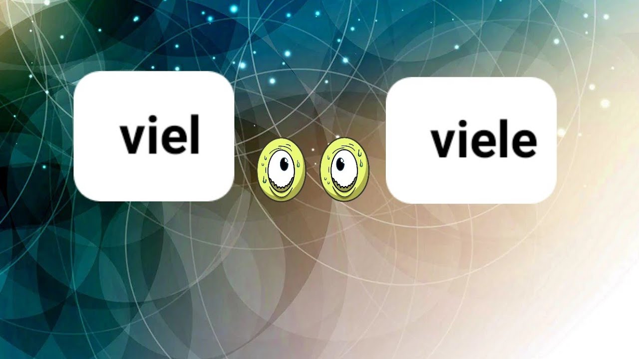 Viel oder viele? - YouTube