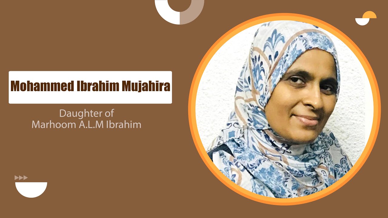 Mrs. Mujahira Ibrahim @ Commemoration Event of Marhoom Moulavi A.L.M. Ibrahim - 23 April 2024 ...