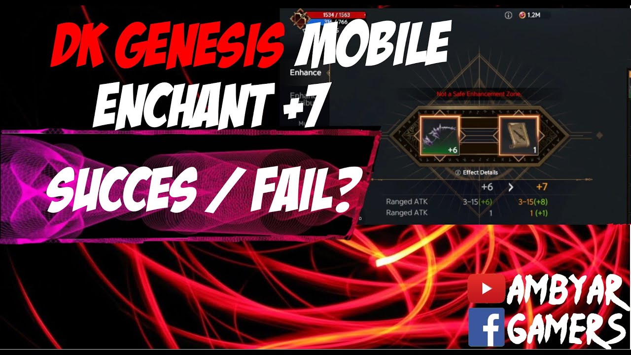 DK MOBILE GENESIS ENCHANT+7 - YouTube