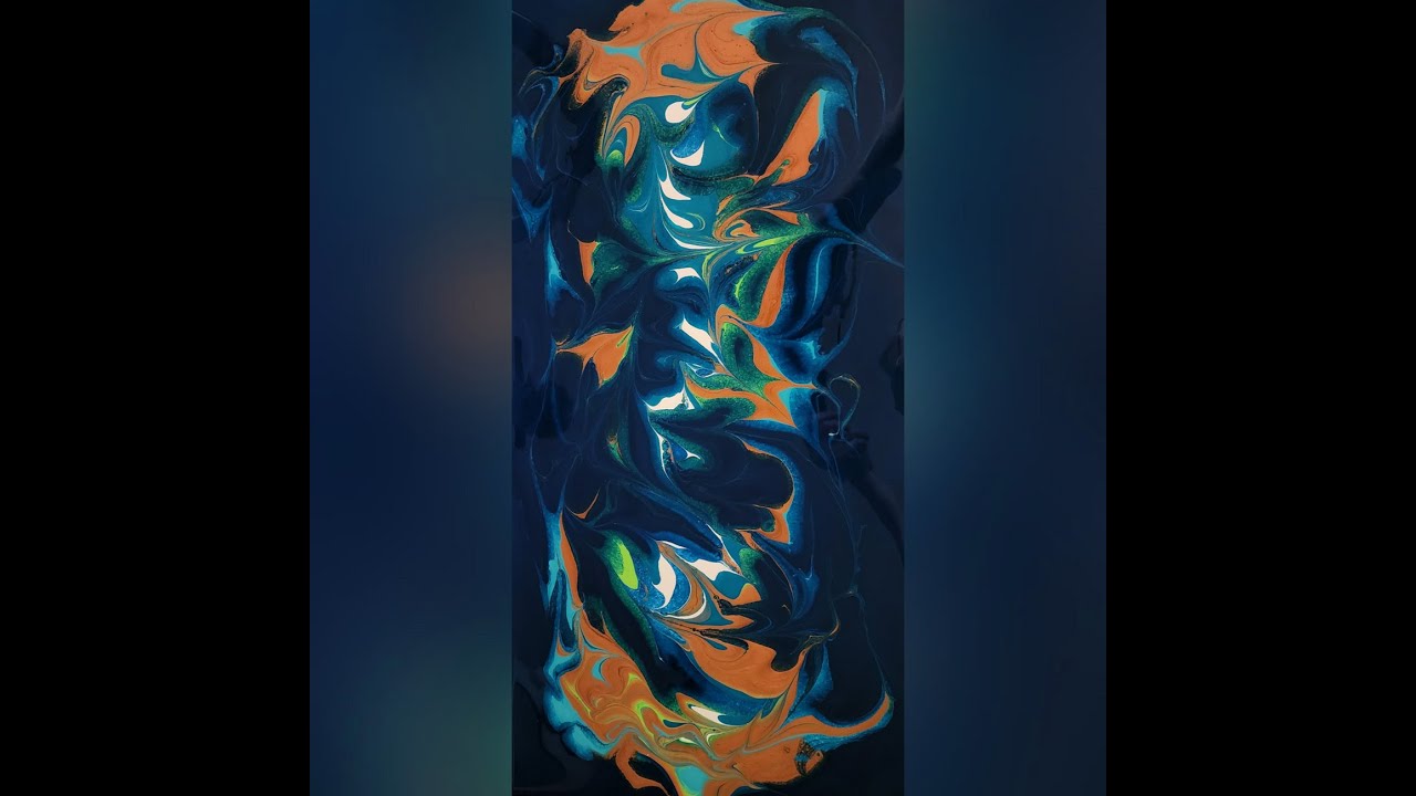 (639) Marbled Ribbon Pour Painting and Canvas Prep! - YouTube