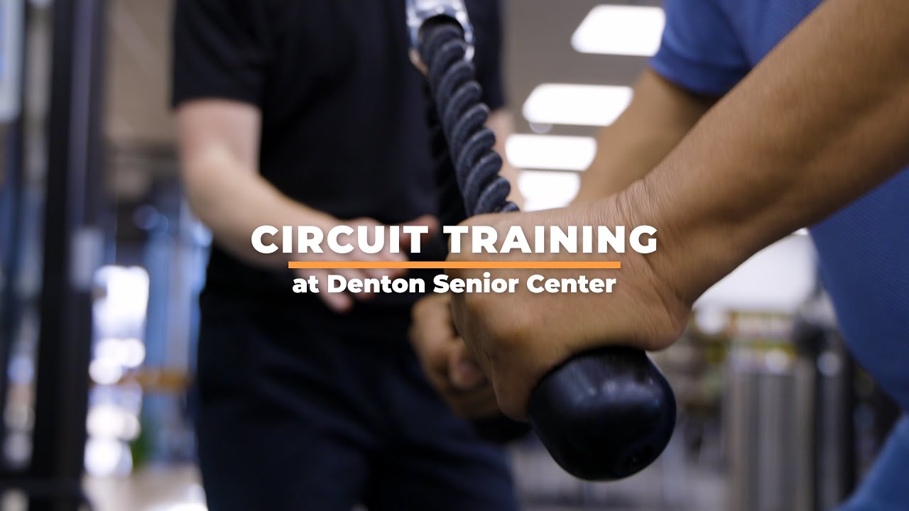 Circuit Training at Denton Senior Center - YouTube