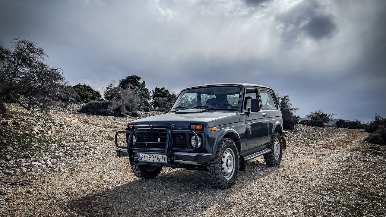 Lada Niva 4x4 - Moderate offroad / overland POV - Fruga, Rab island ...