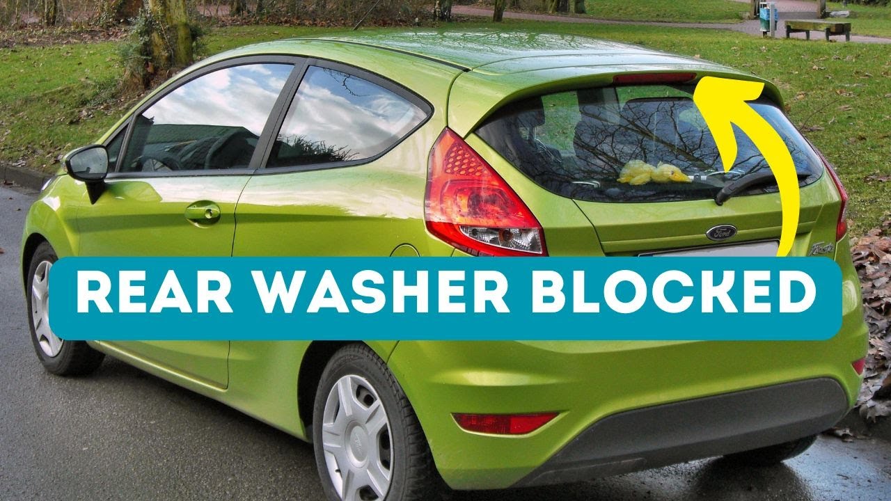 Ford Fiesta rear washer jet not working - YouTube