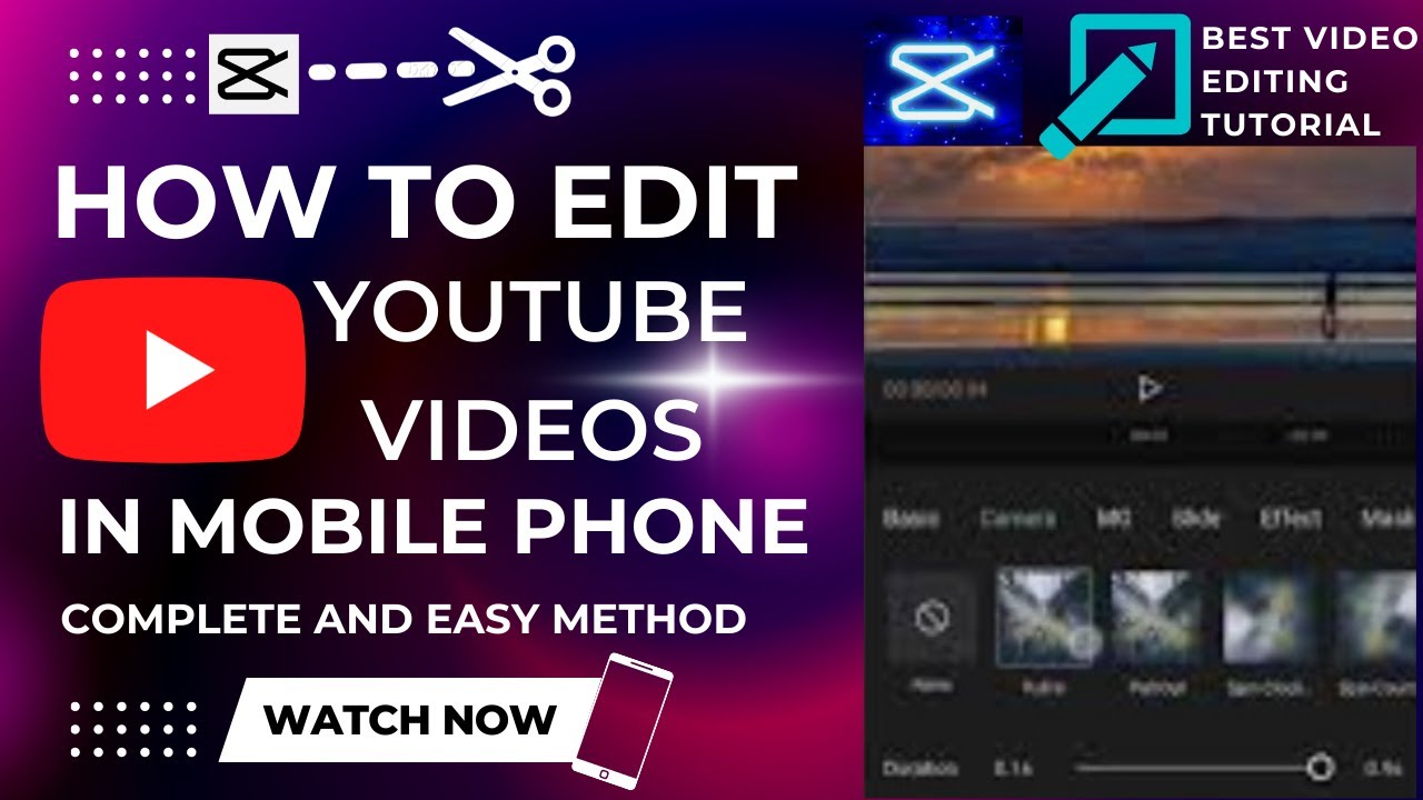 How to Edit YouTube Videos in Mobile Phone||Complete Capcut Video ...