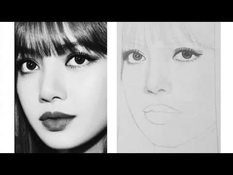 Black Pink Lisa Sketching // Lisa Drawing - YouTube