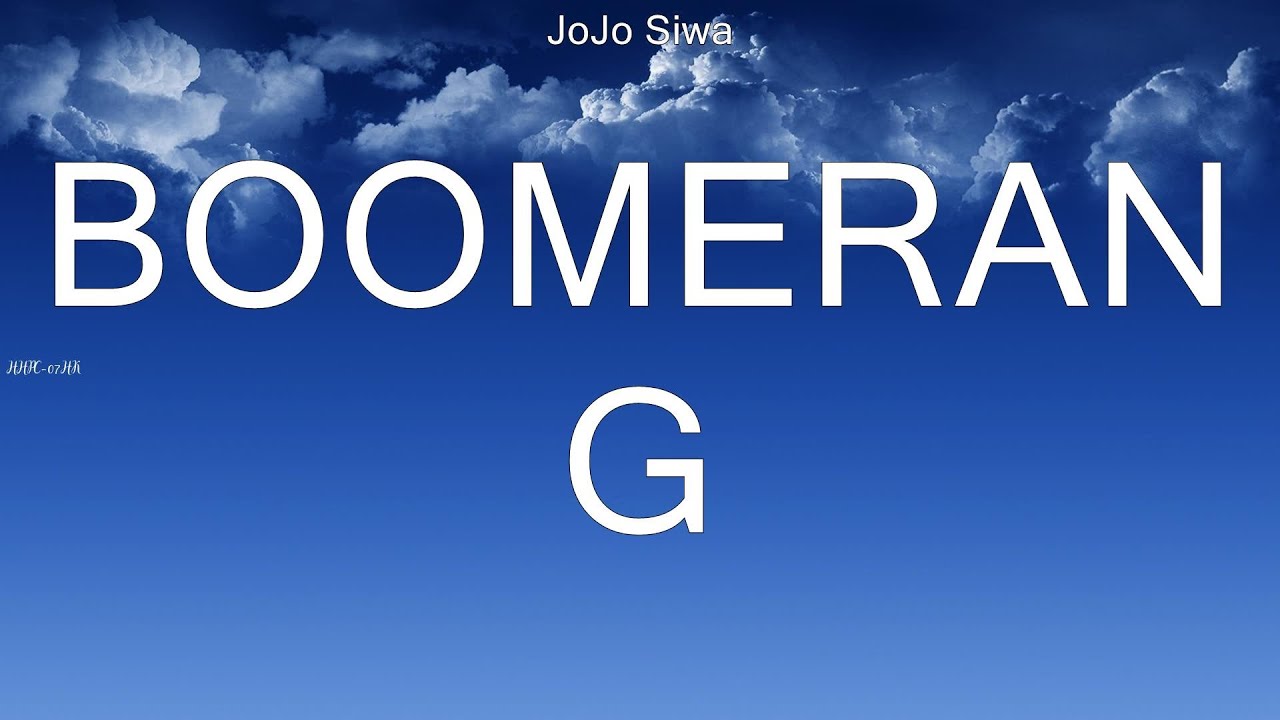 JoJo Siwa ~ BOOMERANG # lyrics - YouTube