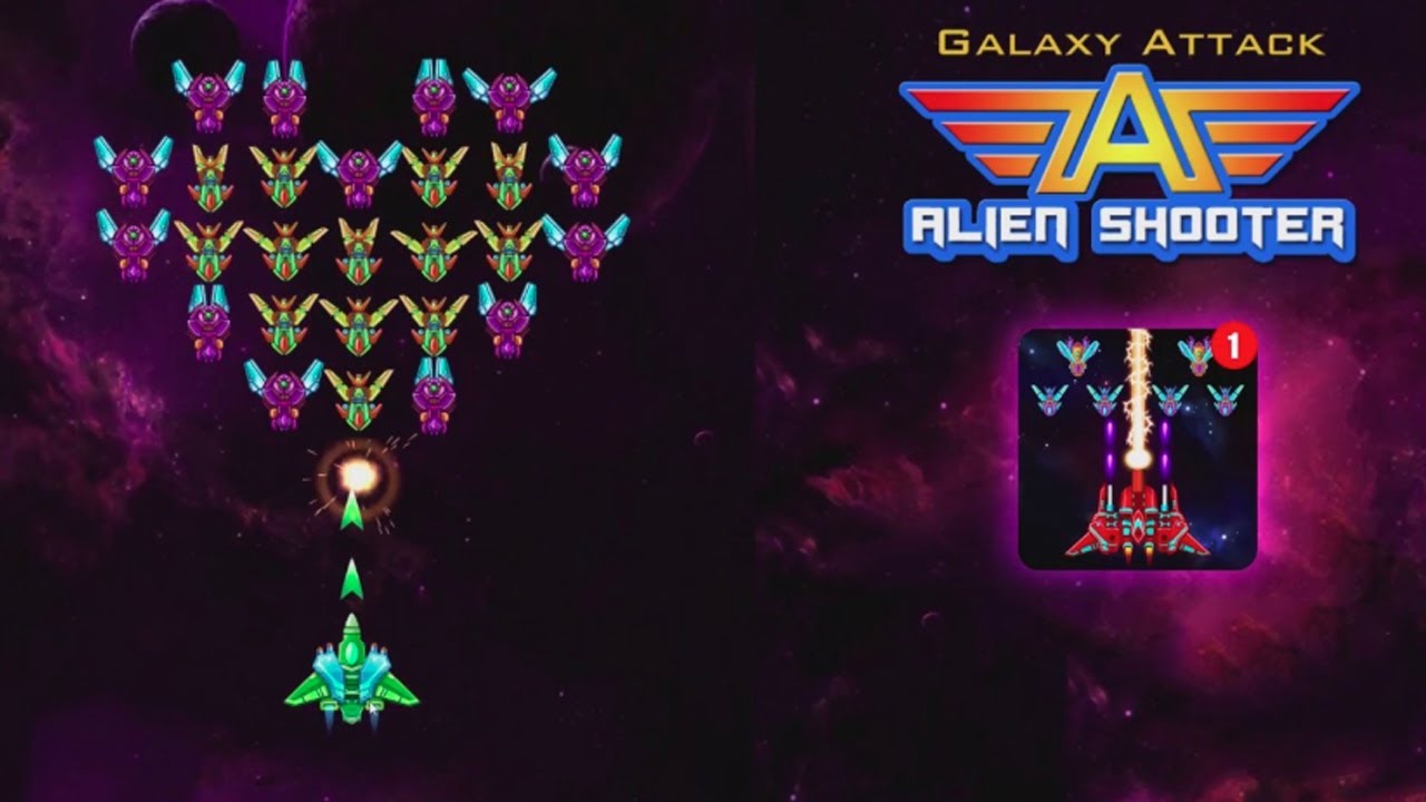 Galaxy Attack: Alien Shooter Android Gameplay - YouTube