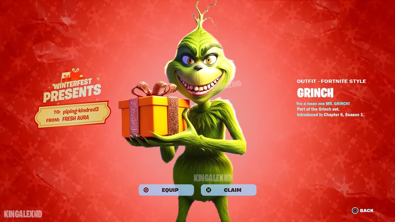 How To Get The Grinch Skin NOW FREE In Fortnite! (Unlock The Grinch ...