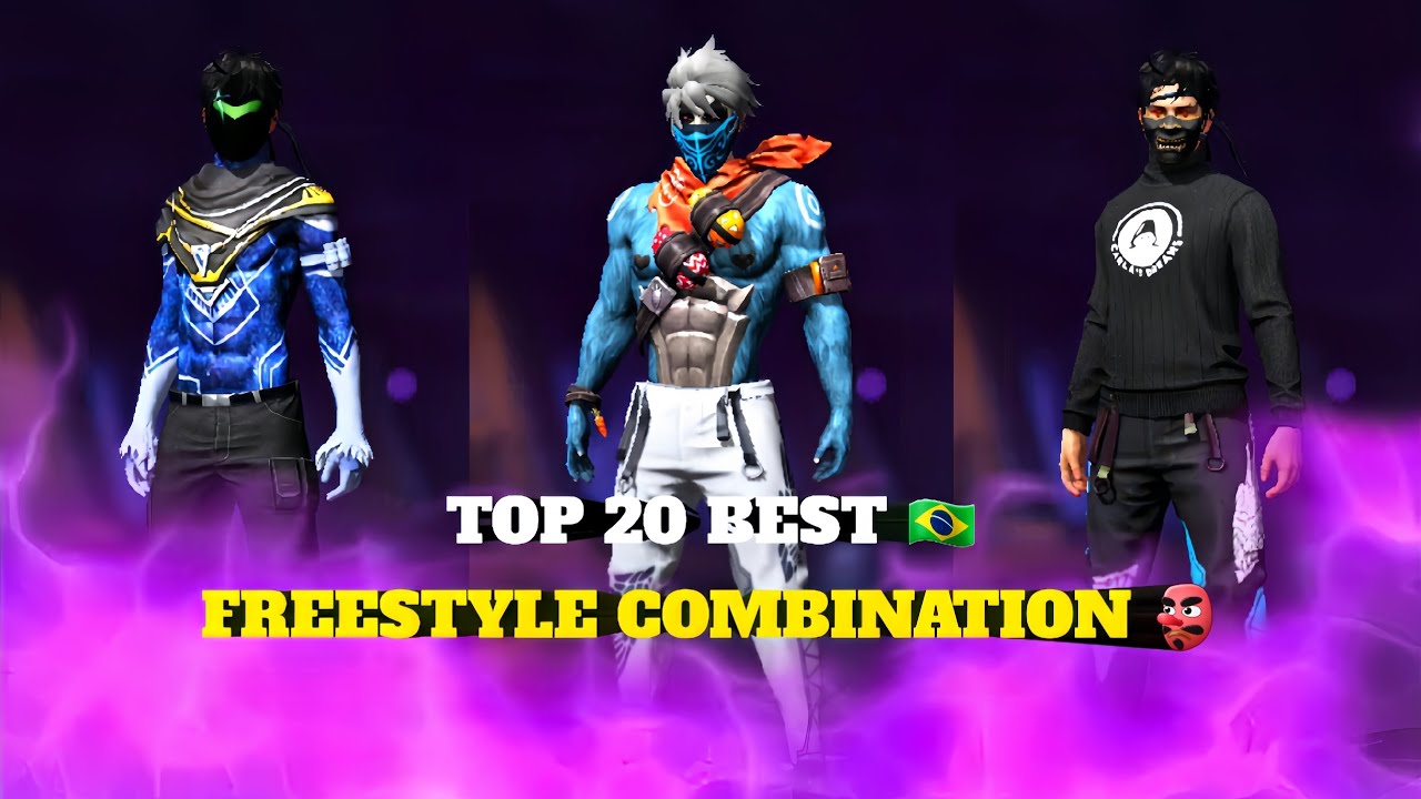 FREE FIRE FREESTYLE BRAZILIAN DRESS COMBINATION 🇧🇷 🌪 | FF BRAZILIAN ...