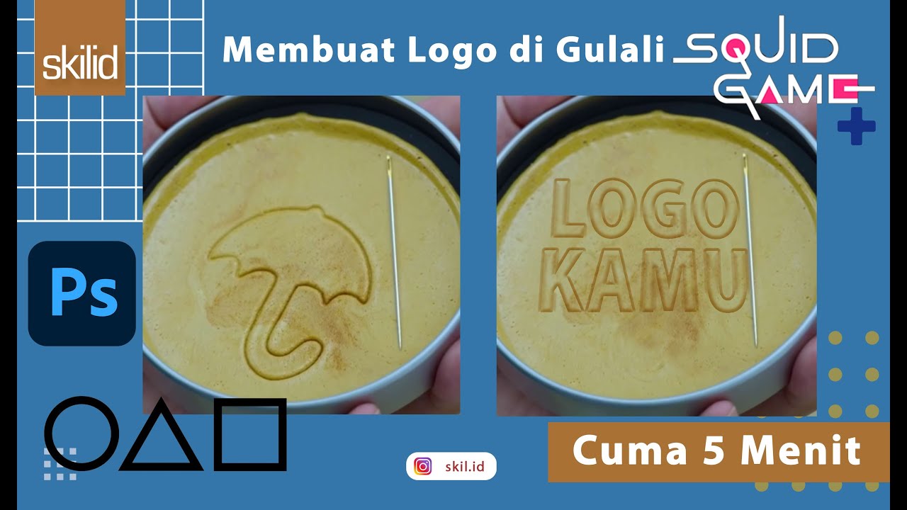 Edit Gulali Squid Game Pakai Logo Sendiri - YouTube