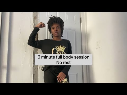 5 minute full body | no rest | progression over perfection - YouTube