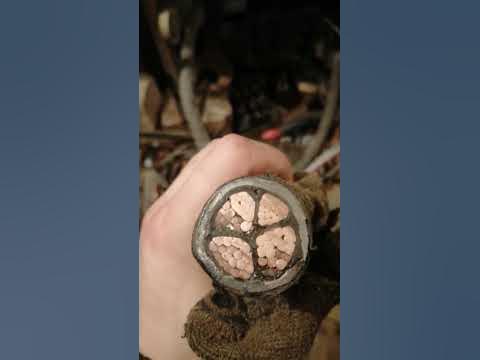 толстый медный кабель #заработок #медь #медный #кабель - YouTube