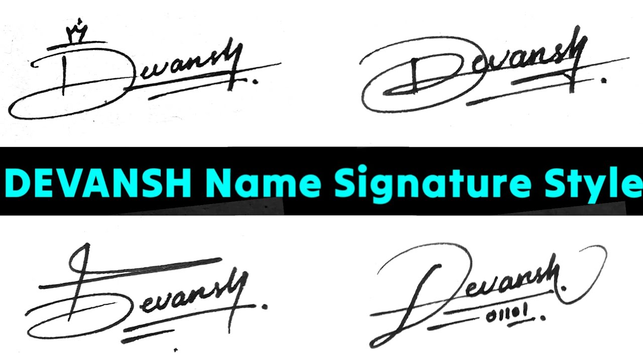 Devansh name signature style | Letter D signature style | D signature ...