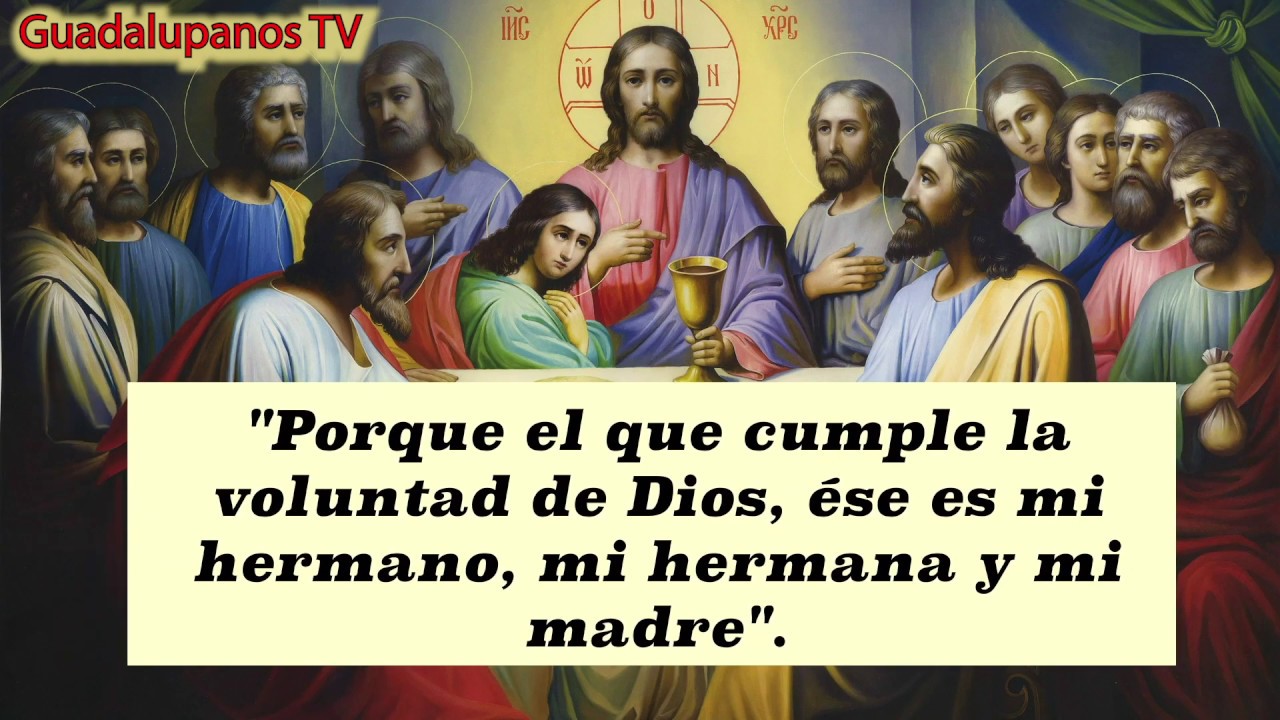 Evangelio de Hoy Martes 28 de Enero de 2019, Marcos 3, 31 35. - YouTube