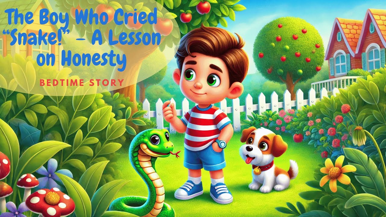 The Boy Who Cried “Snake!” – A Lesson on Honesty | bedtime stories for ...