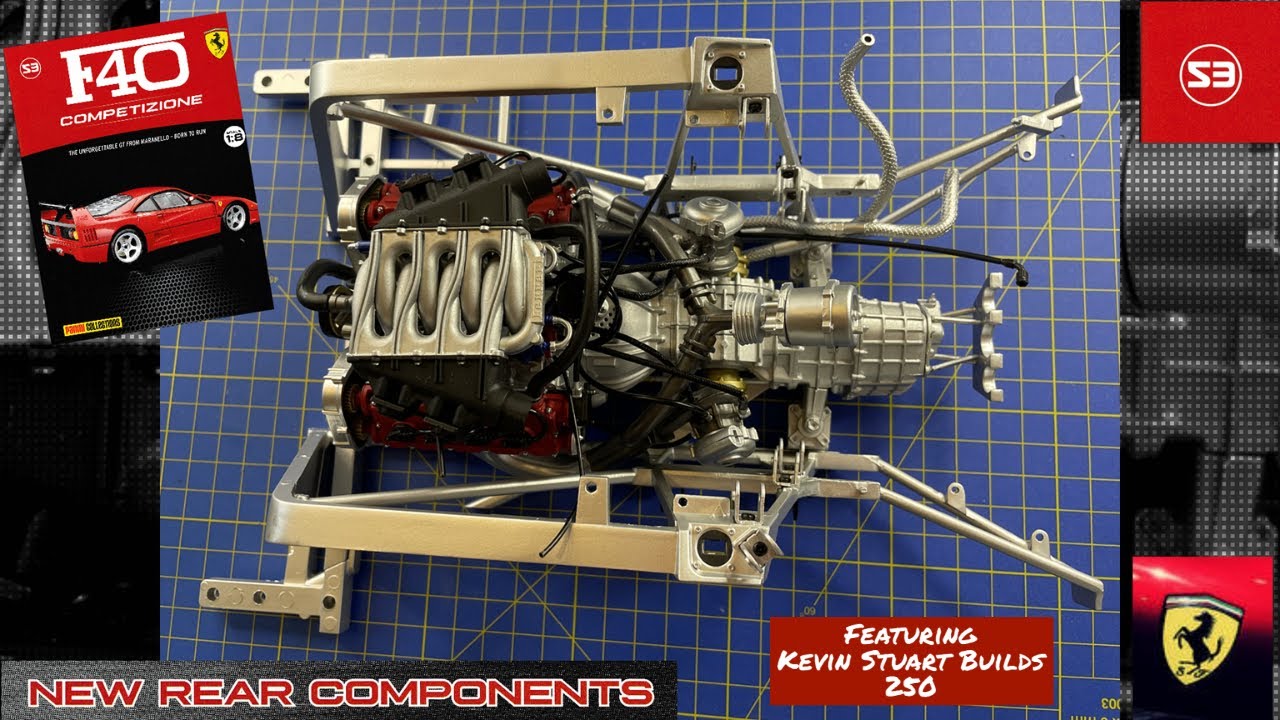 Build a Ferrari F40 Competizione issue 53. A 1/8 Scale Supercar model ...
