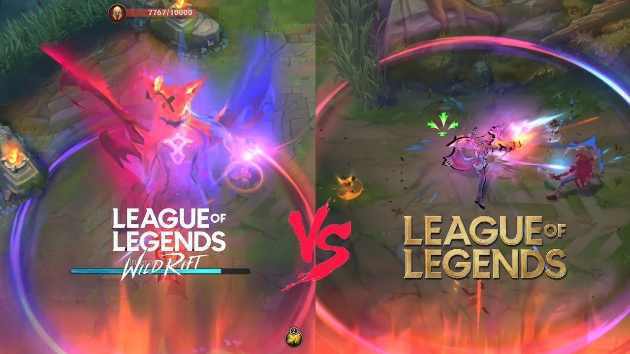 PARCHE 5.1 DE WILD RIFT: SKIN LEGENDARIA DE SAMIRA VS DEFINITIVA DE PC ...