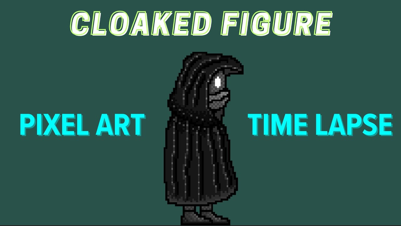 Cloaked Figure - Pixel Art Time Lapse - YouTube