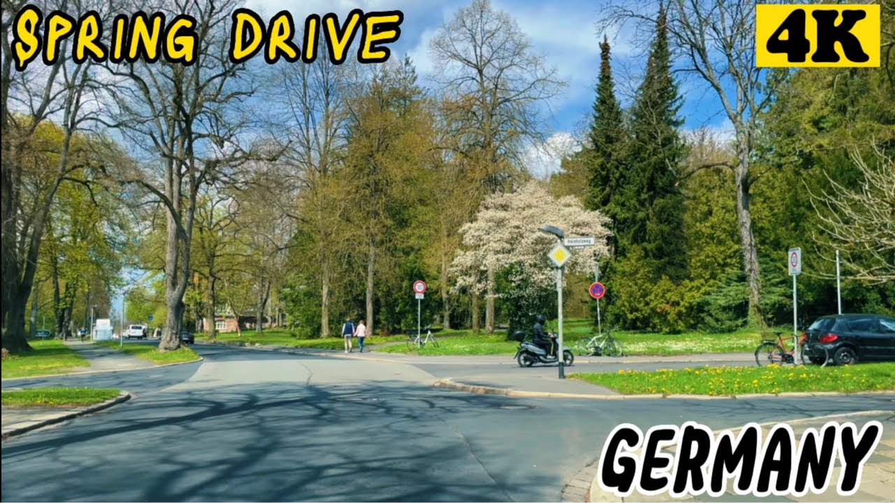 Spring Season Drive in Germany 4K-Driving in Germany Göttingen 4K - YouTube