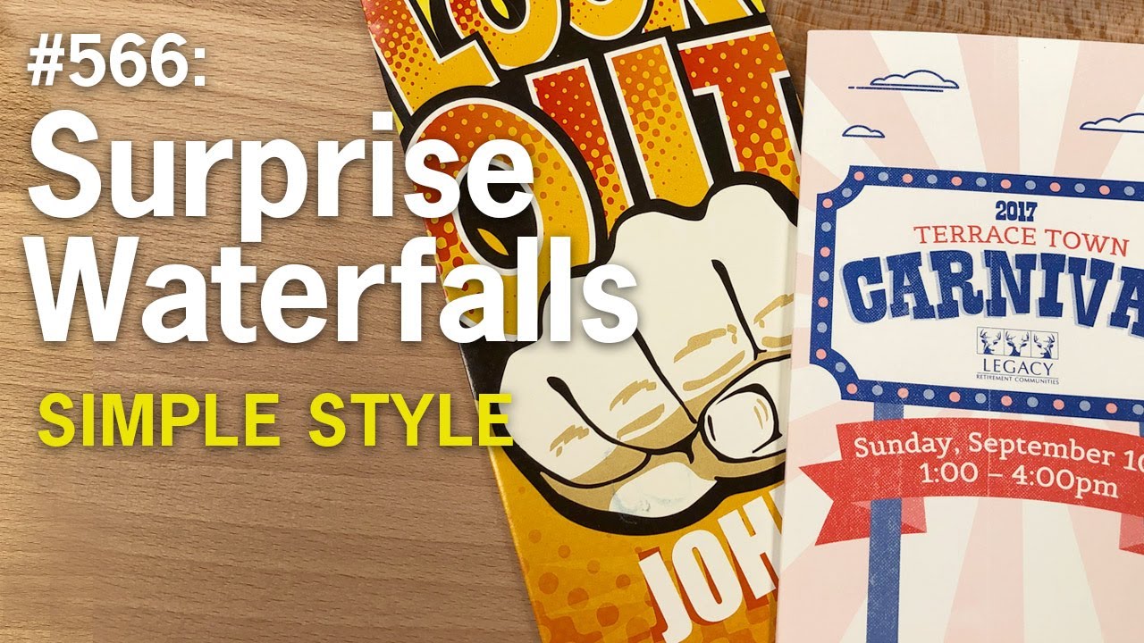 Simple Style! Surprise Waterfall Brochures - FOW #566 - YouTube