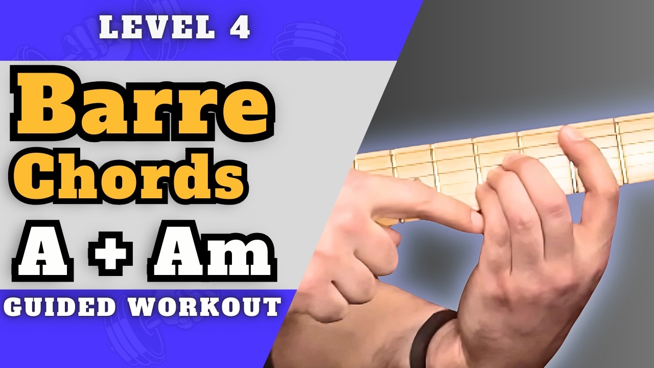 A + Am Barre Chord Shapes | The Ultimate Workout! - YouTube