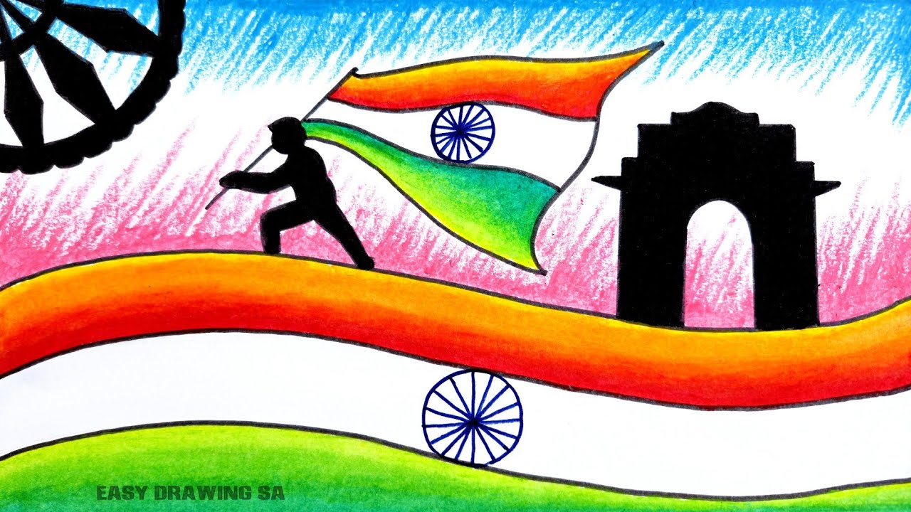 New India Empowered India drawing/New India, Empowered India painting ...