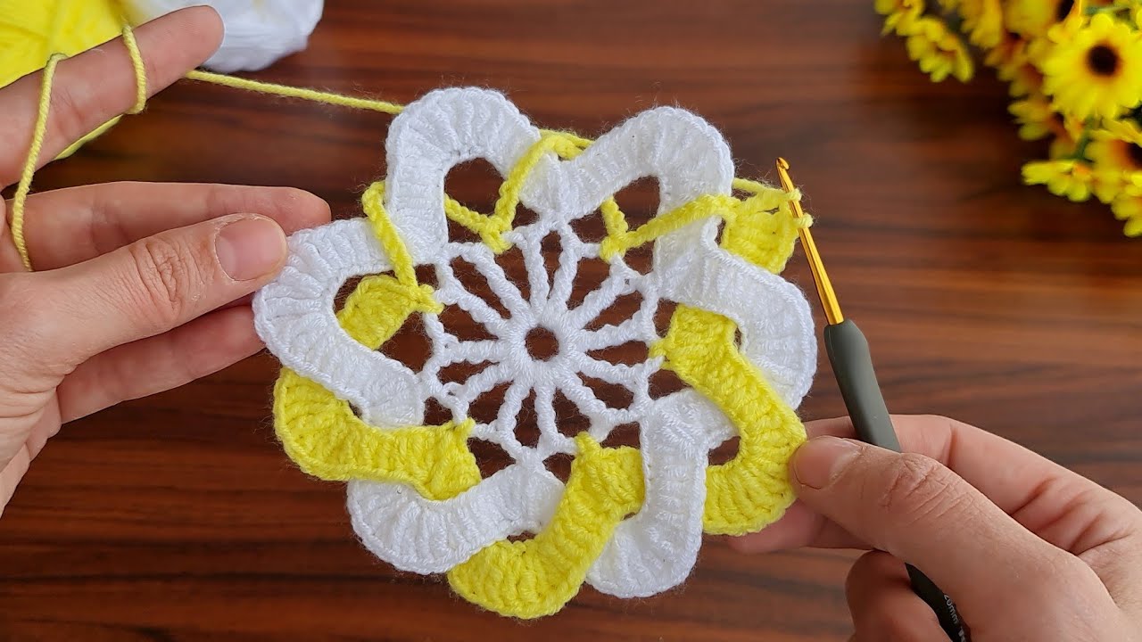 VERY NICE IDEA !😍 Super easy, very useful crochet beautiful motif ...