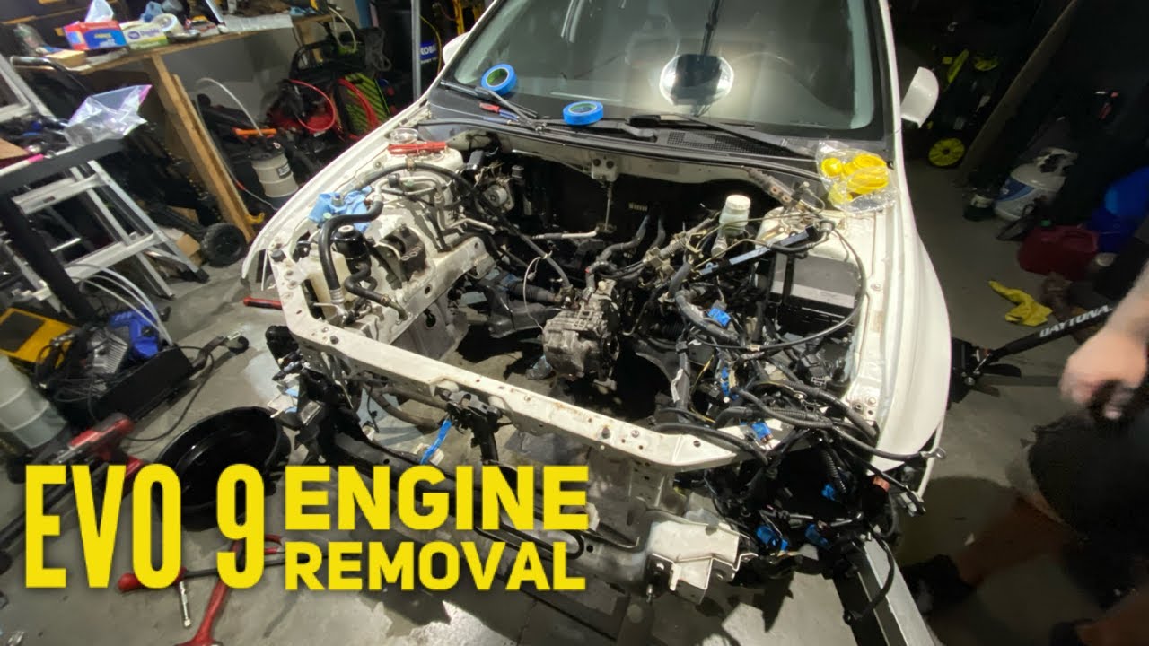 Evo 9 Engine Removal - YouTube