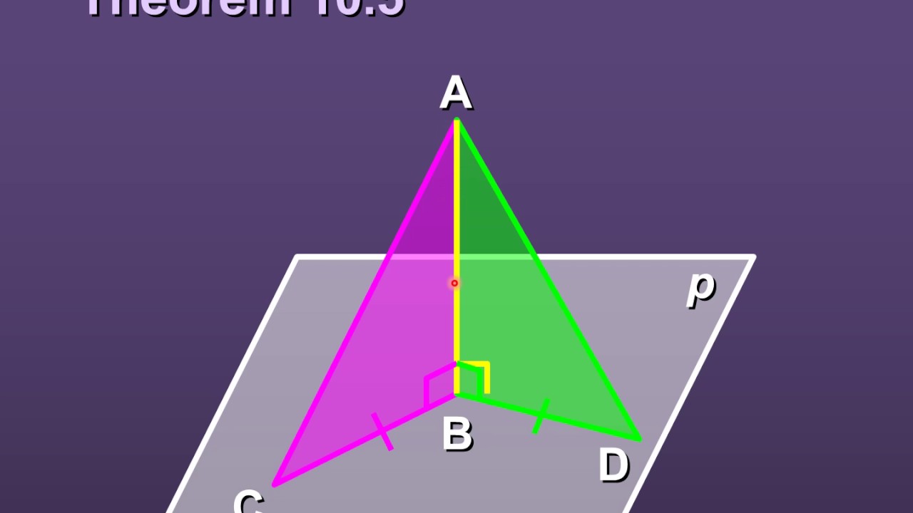 Perpendiculars in Space (Geometry 10-3) - YouTube