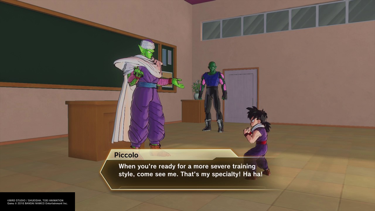 DRAGON BALL XENOVERSE 2: Piccolo's & Kid Gohan's Classroom meeting ...
