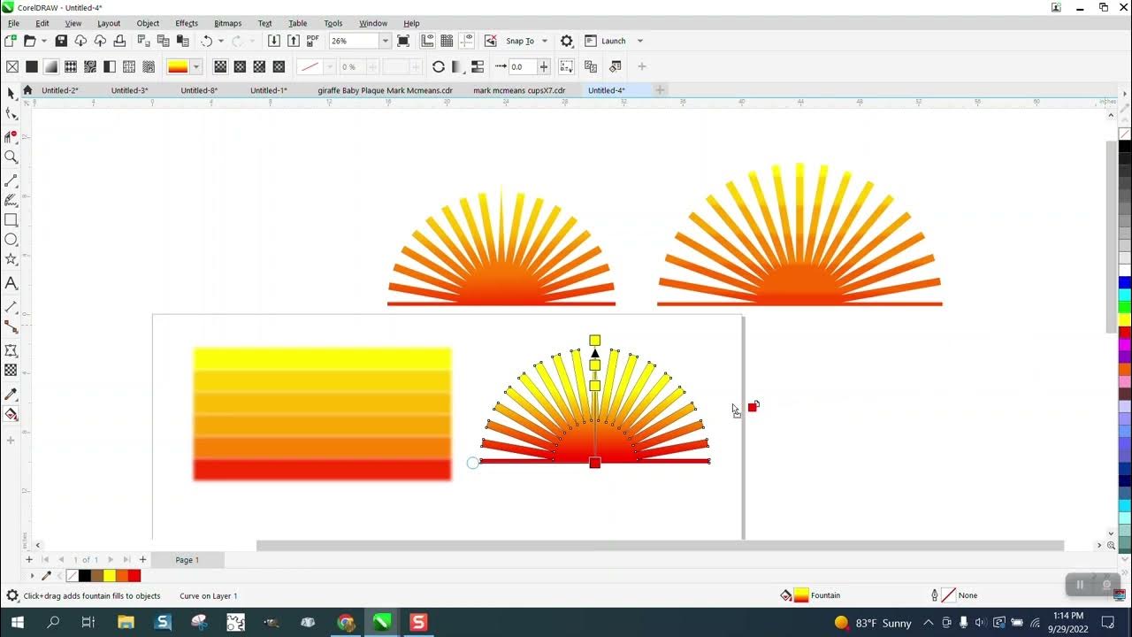 Corel Draw Tips & Tricks Use 3 colors to make 6 and Interactive Fill ...