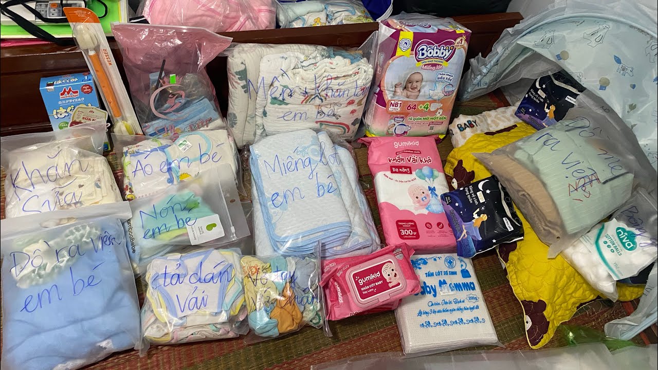 Chuẩn bị đồ đi sinh em bé rồng tháng 12 | Nhật kí đi đẻ mẹ bỉm tập 2 ...