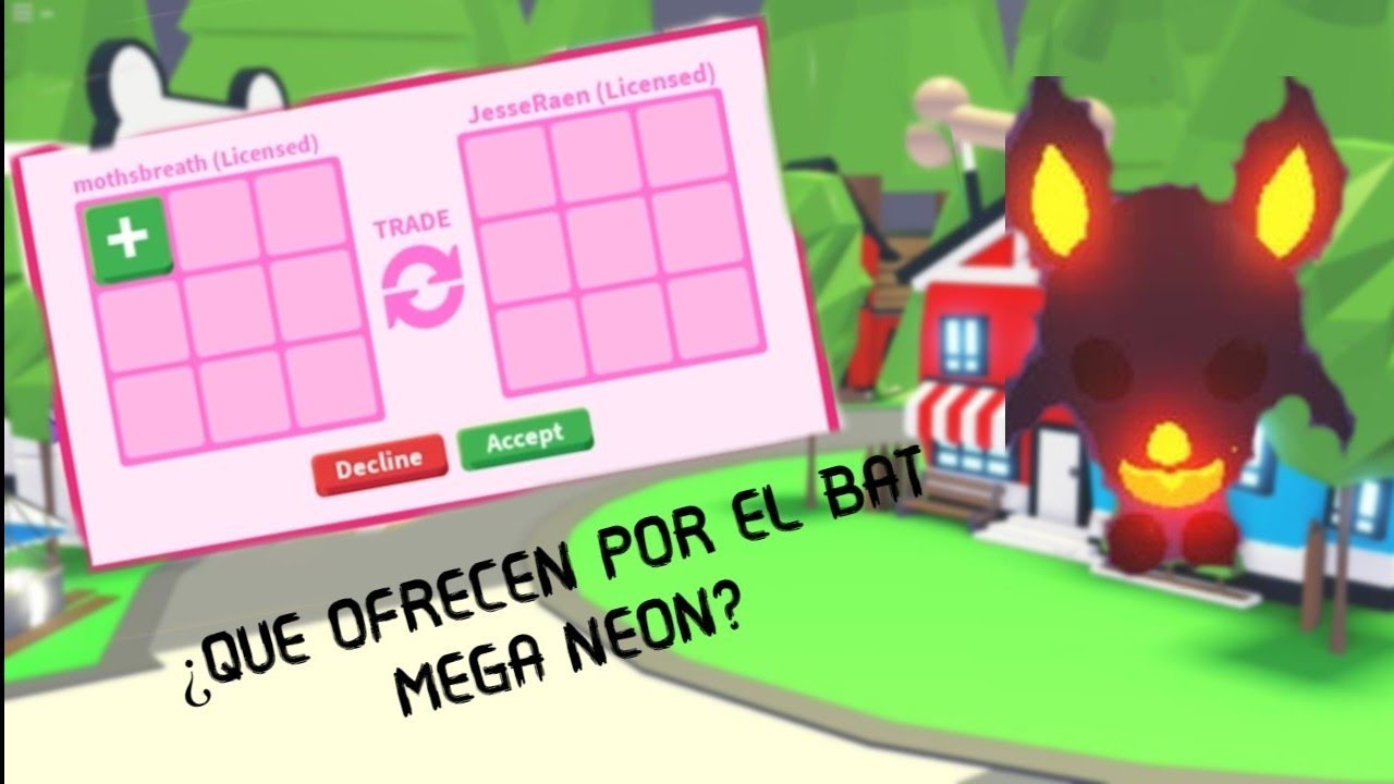 ¿Que dan por el Bat mega neon ? | Adopt Me | Roblox - YouTube