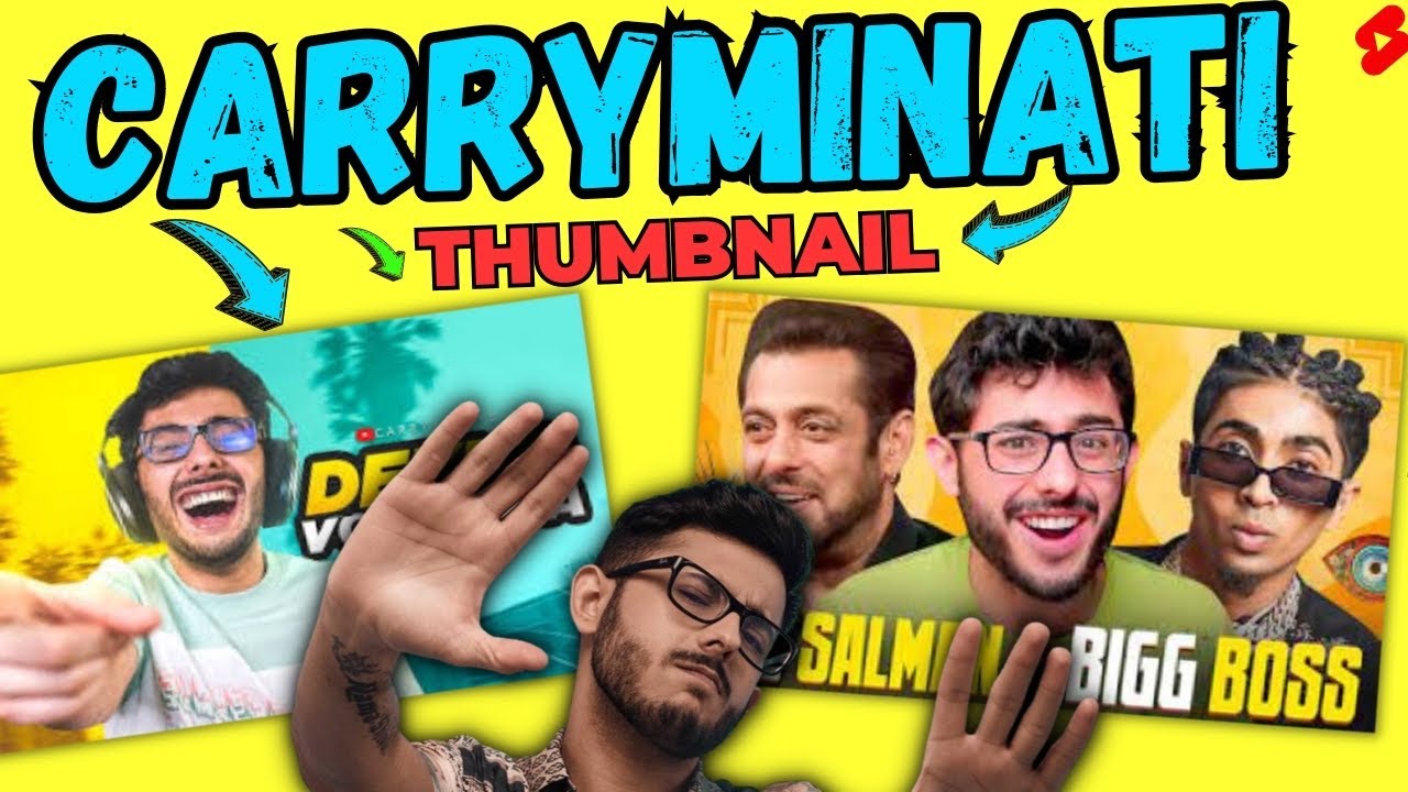 How to make thumbnail like Carryminati🔥|| Carryminati jaisa thumbnail kaise banaye 🔥 - YouTube