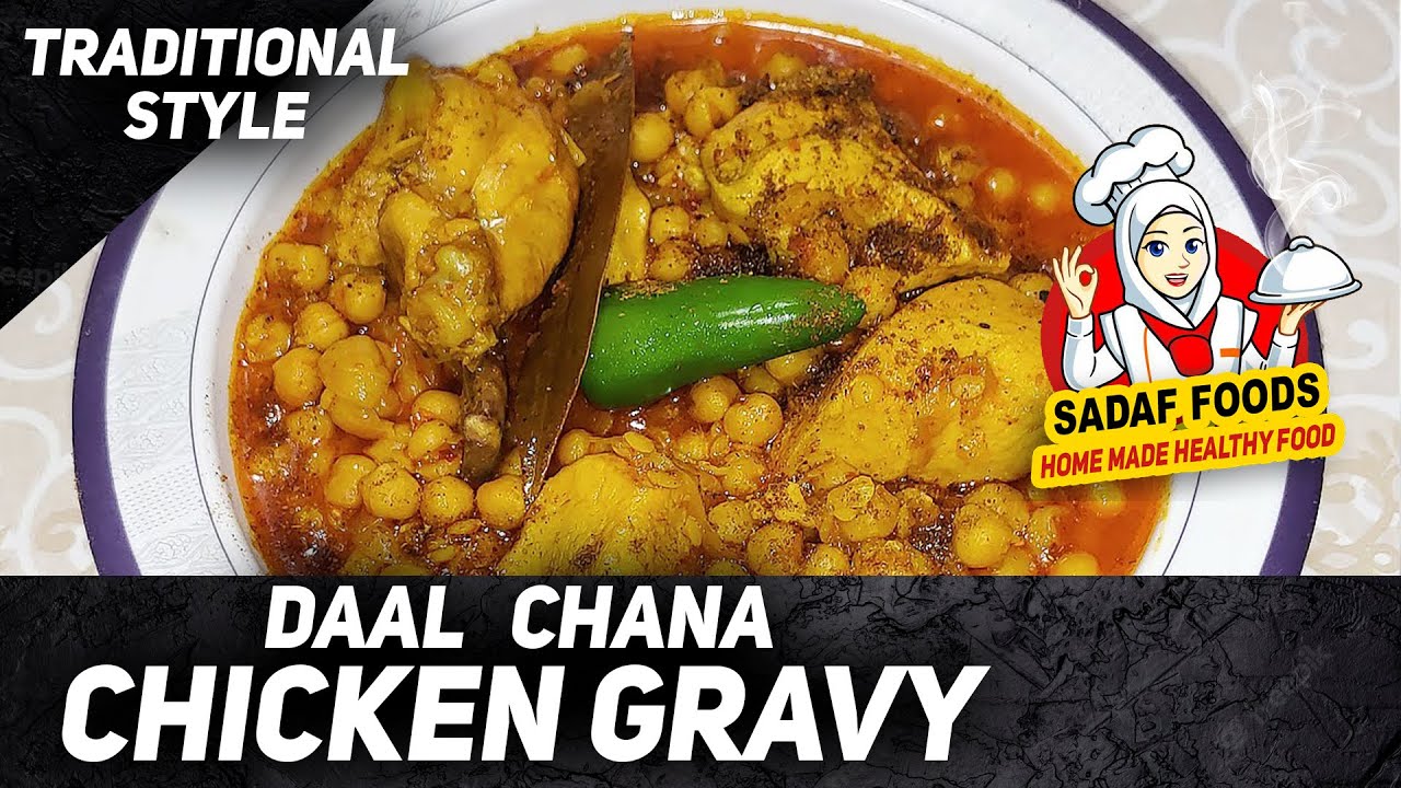 Chicken Daal Chana | Daal Gosht | A typical traditional recipe of ...