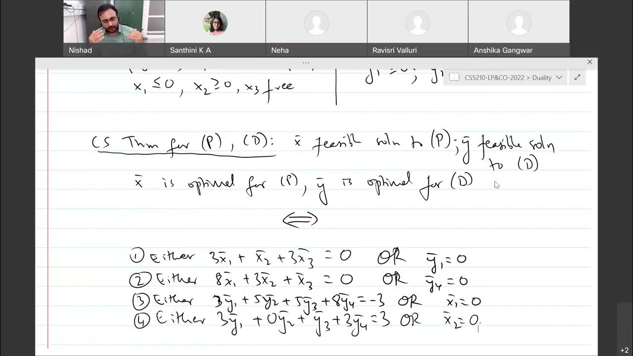 Linear Programming & Combinatorial Optimization (2022) Lecture-25 - YouTube