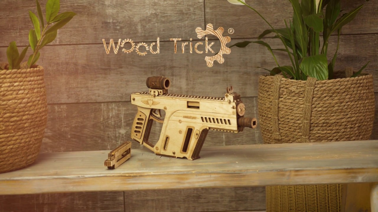 "Assault Gun" - Wood Trick 3D wood building kit - YouTube