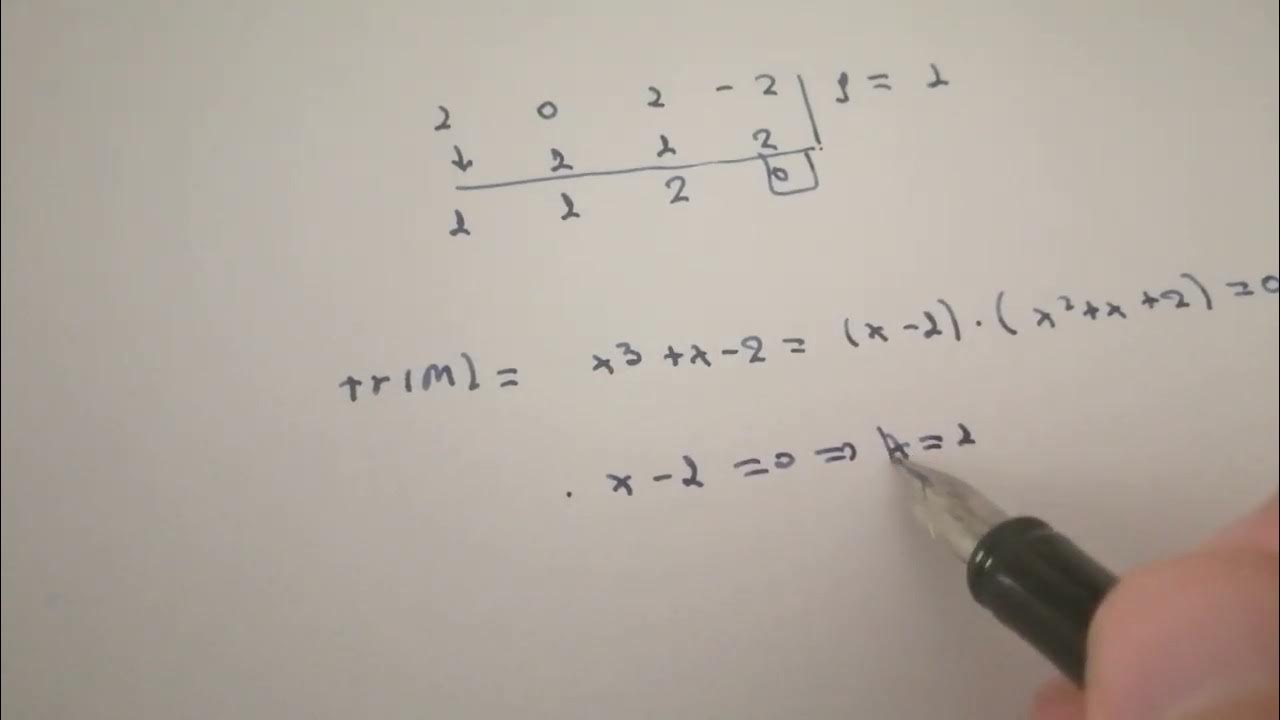 Trace of a matrix-problem 3 - YouTube