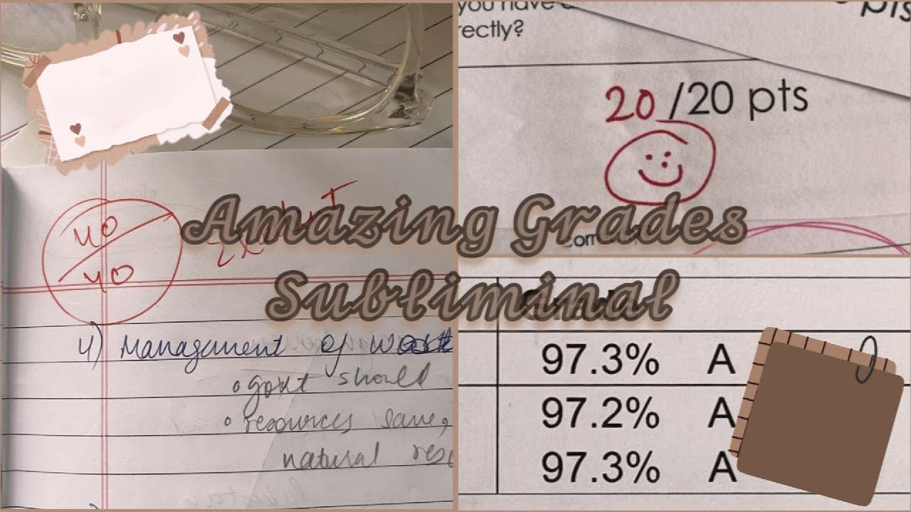 "My grades? Always Perfect." ⋆˚ 𝜗𝜚˚⋆ 𝘈𝘮𝘢𝘻𝘪𝘯𝘨 𝘎𝘳𝘢𝘥𝘦𝘴 𝘚𝘶𝘣𝘭𝘪𝘮𝘪𝘯𝘢𝘭 - YouTube