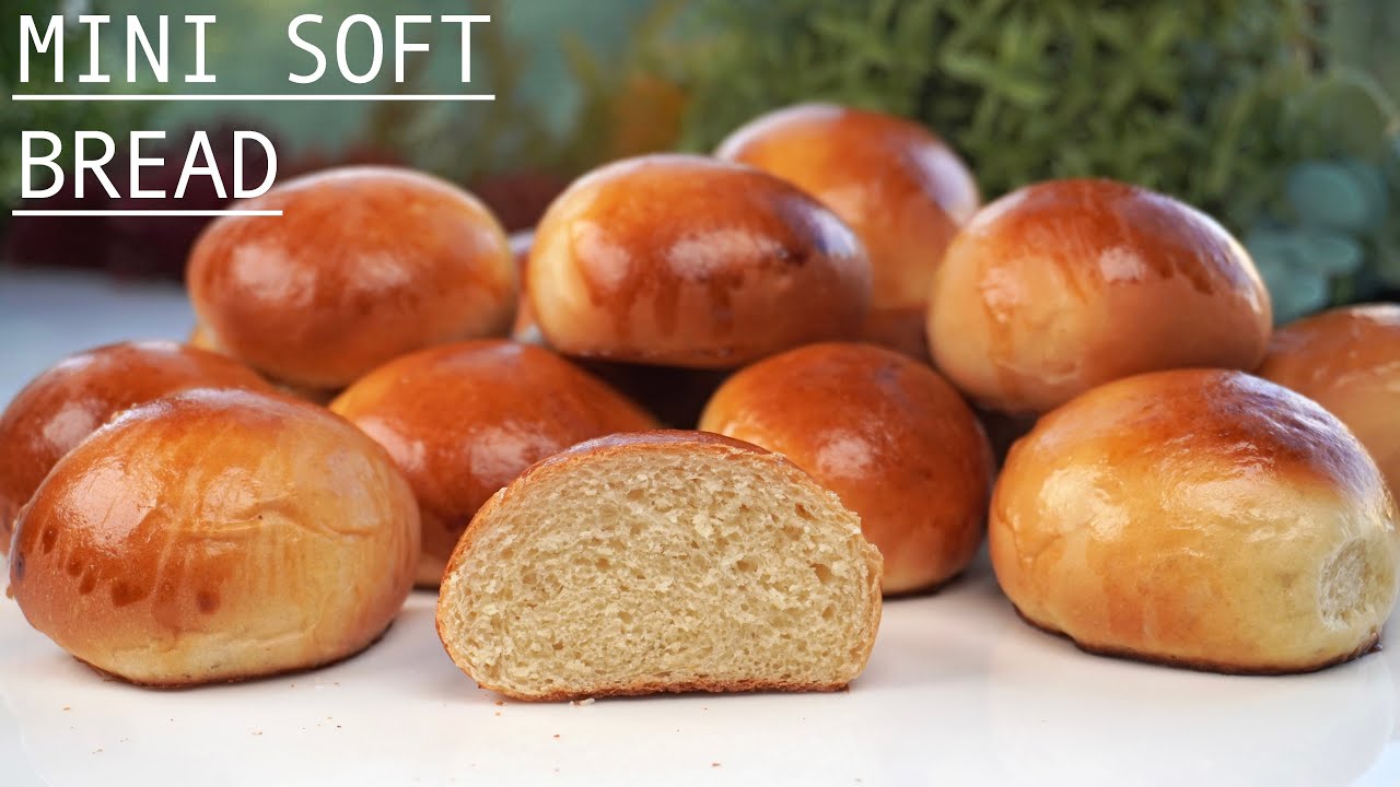 Mini Soft Bread Rolls 🥖 Easy Homemade Recipe (ASMR) - YouTube