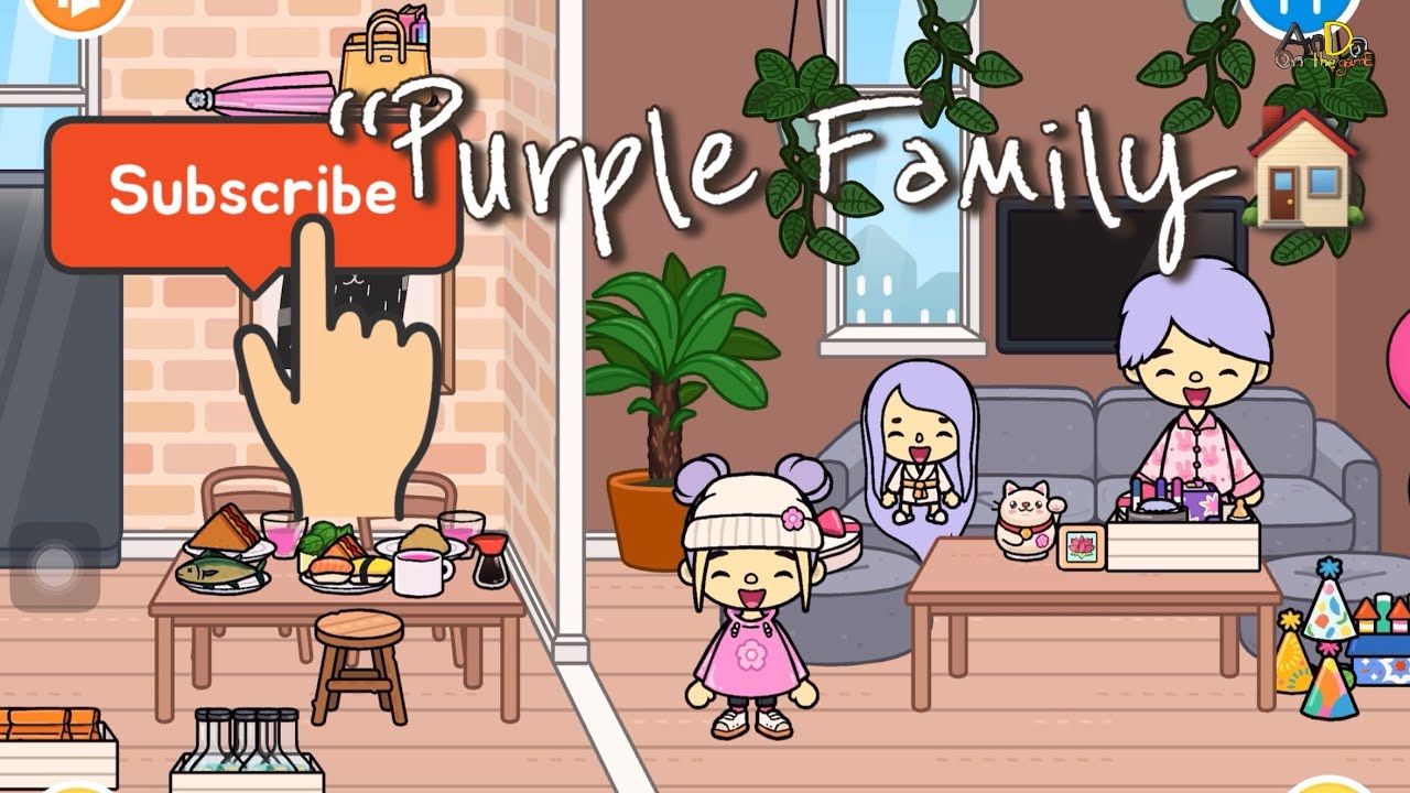 Ep 22 “Purple Family🏠 | สอนทำอาหารให้ครอบครัวทาน +ไอเทม+แต่ง Item - YouTube