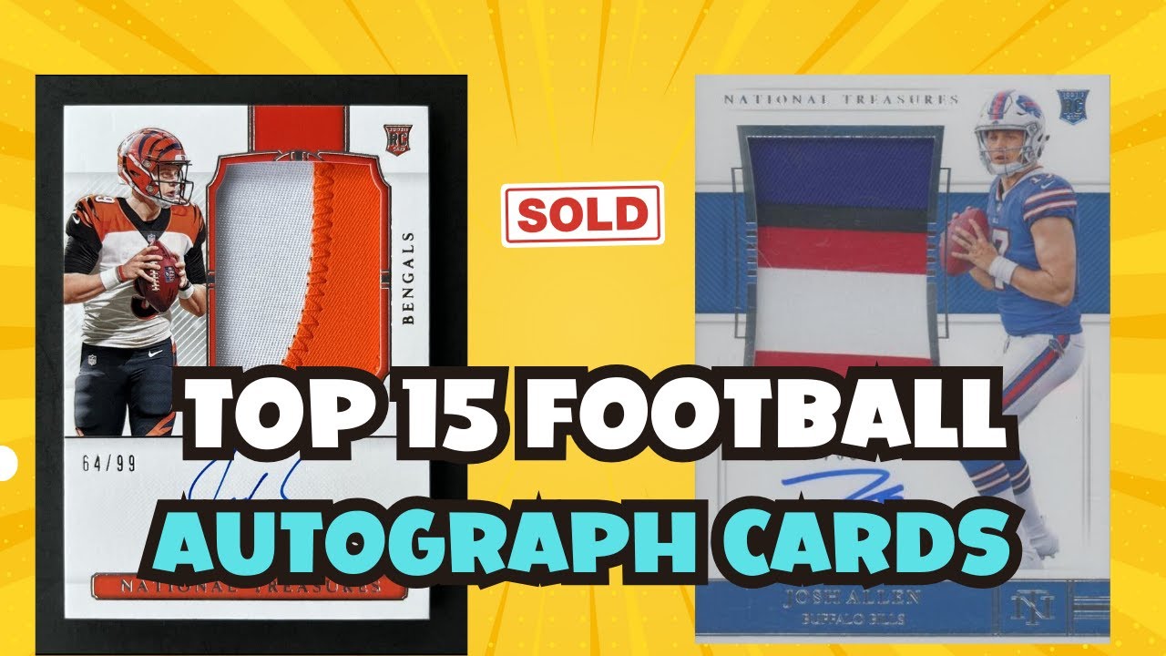 15 highest Priced Football Autographed Cards Sold on Ebay From August ...
