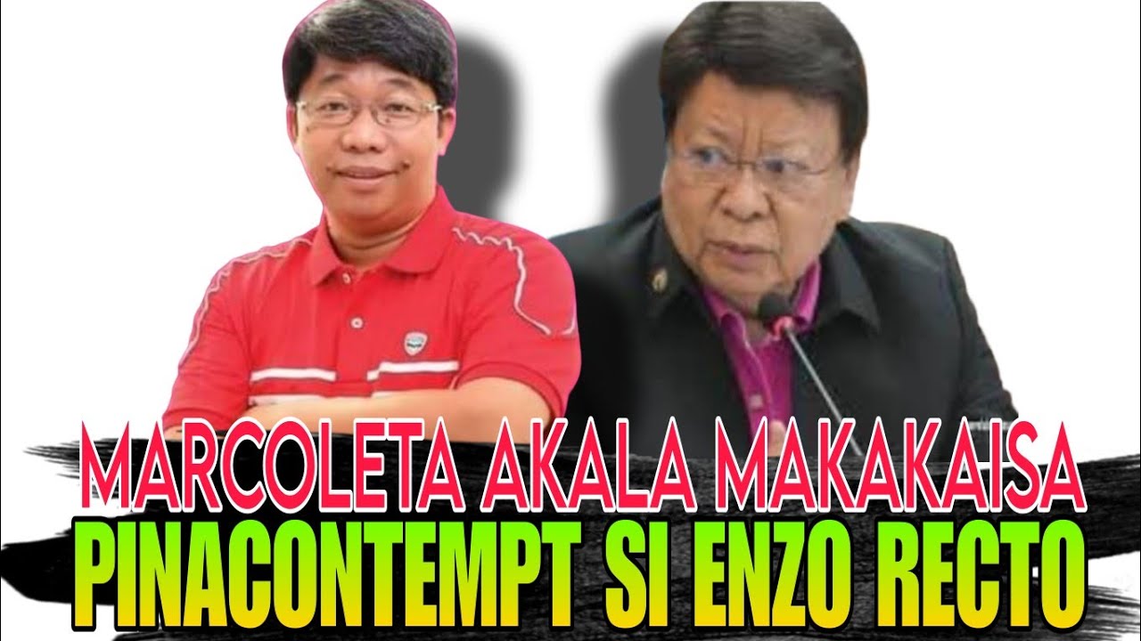 MARCOLETA BIGO SA PLANONG IPAHIYA SI ATTY ENZO RECTO! - YouTube