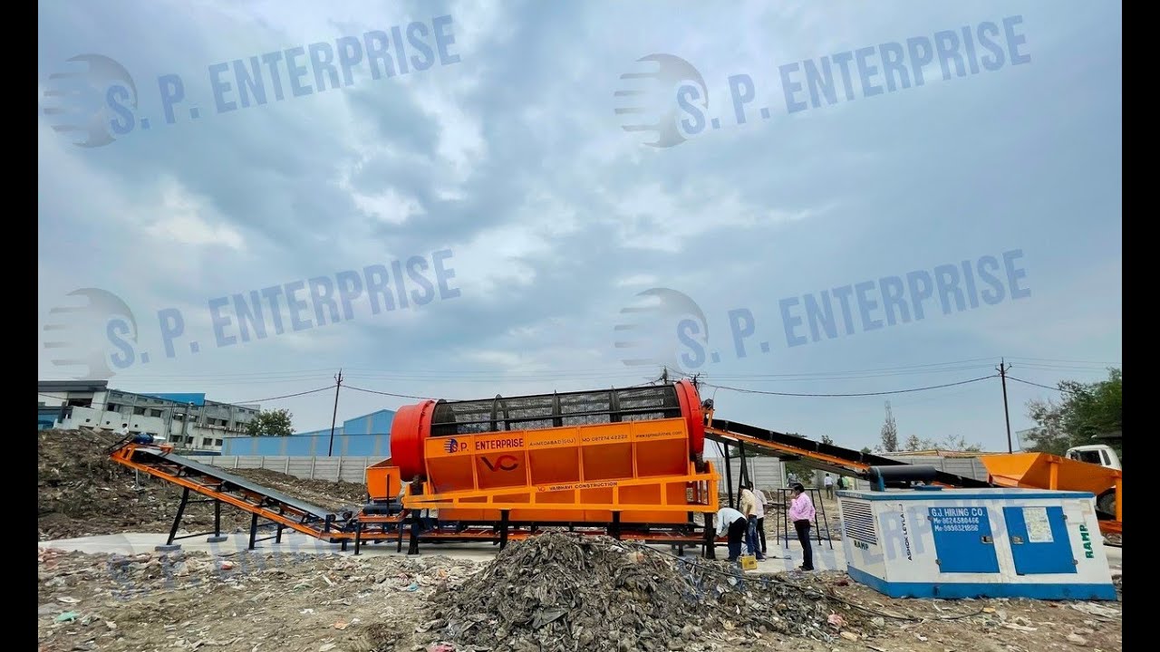 Bioremediation of Dumped Waste at Garhmukteshwar | Trommel Machine ...